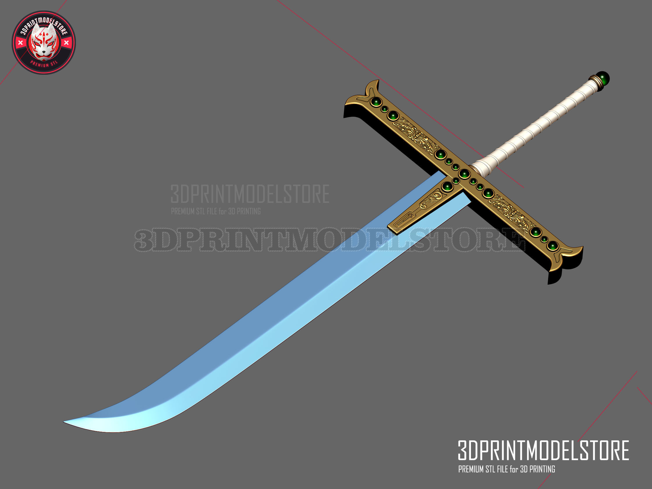 Yoru Dracule Mihawk Sword - One Piece Live Action Cosplay Weapon 3D ...