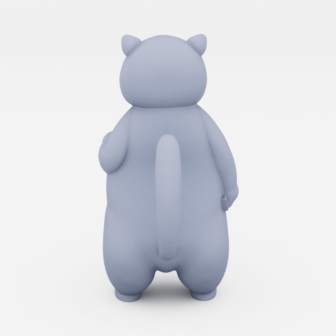 DISPLEASED CAT 3D model 3D printable | CGTrader