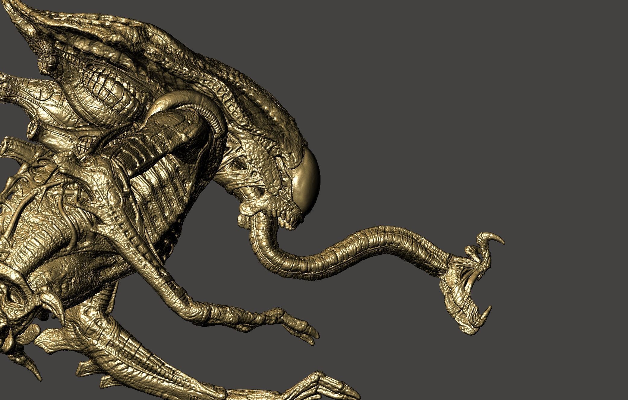 TITAN XENOMORPH QUEEN ALIEN ALIENS DARK DESCENT ULTRA DETAILED 3D model ...