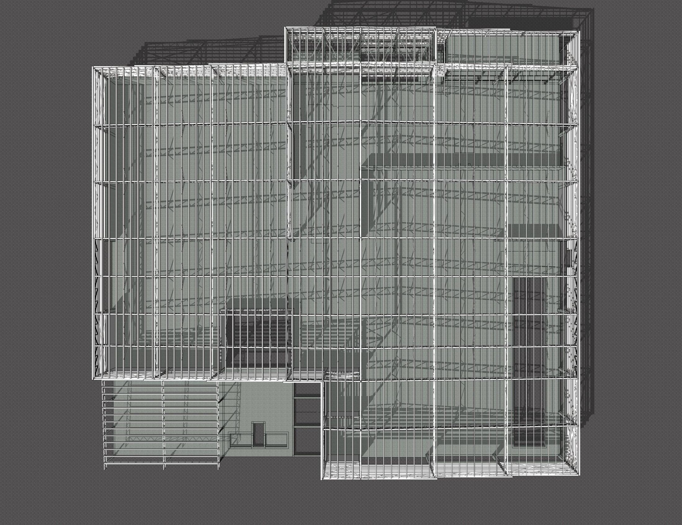 Warehouse structure 2318 3D model | CGTrader