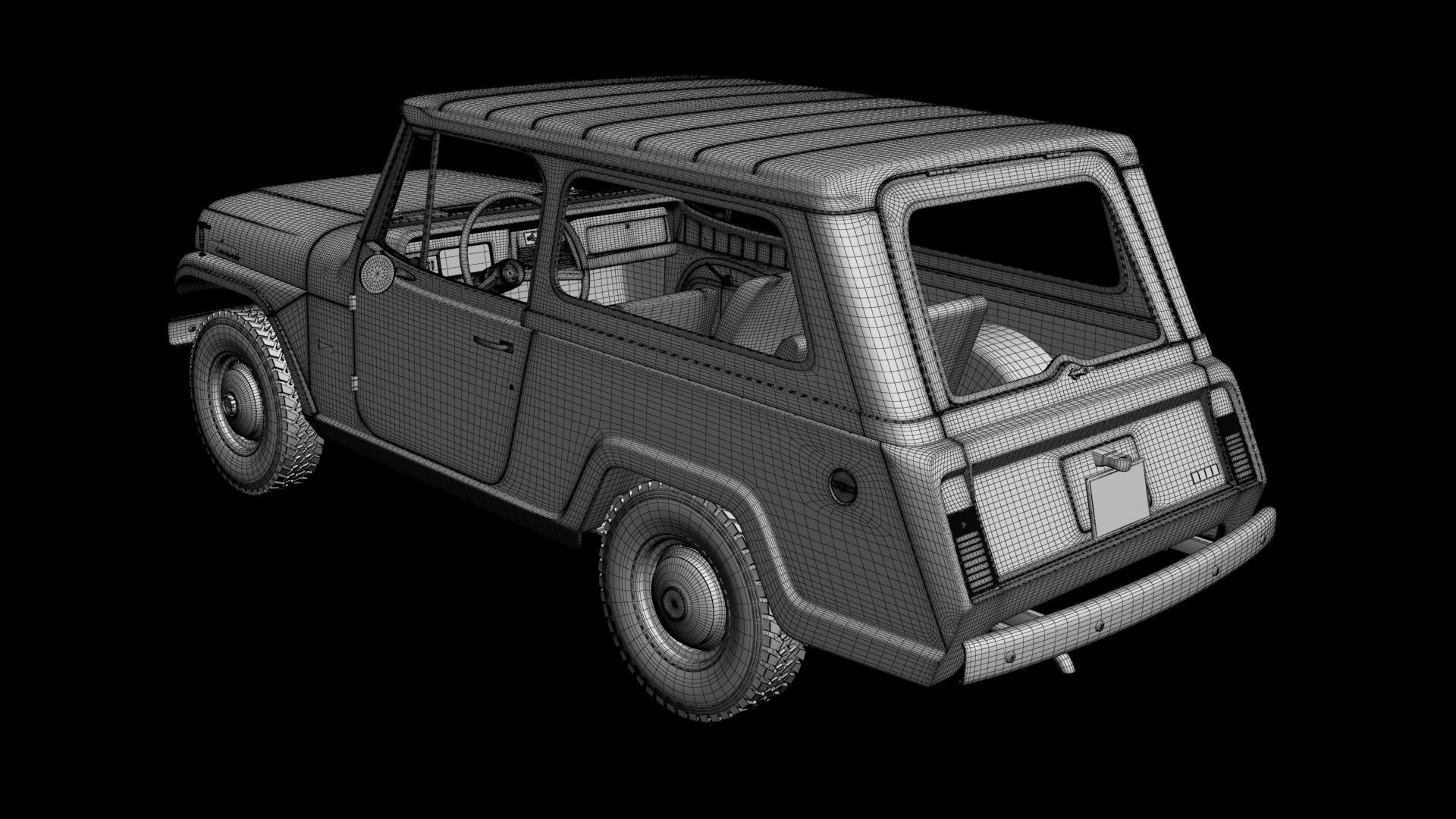 Jeepster Commando C101 3D model | CGTrader