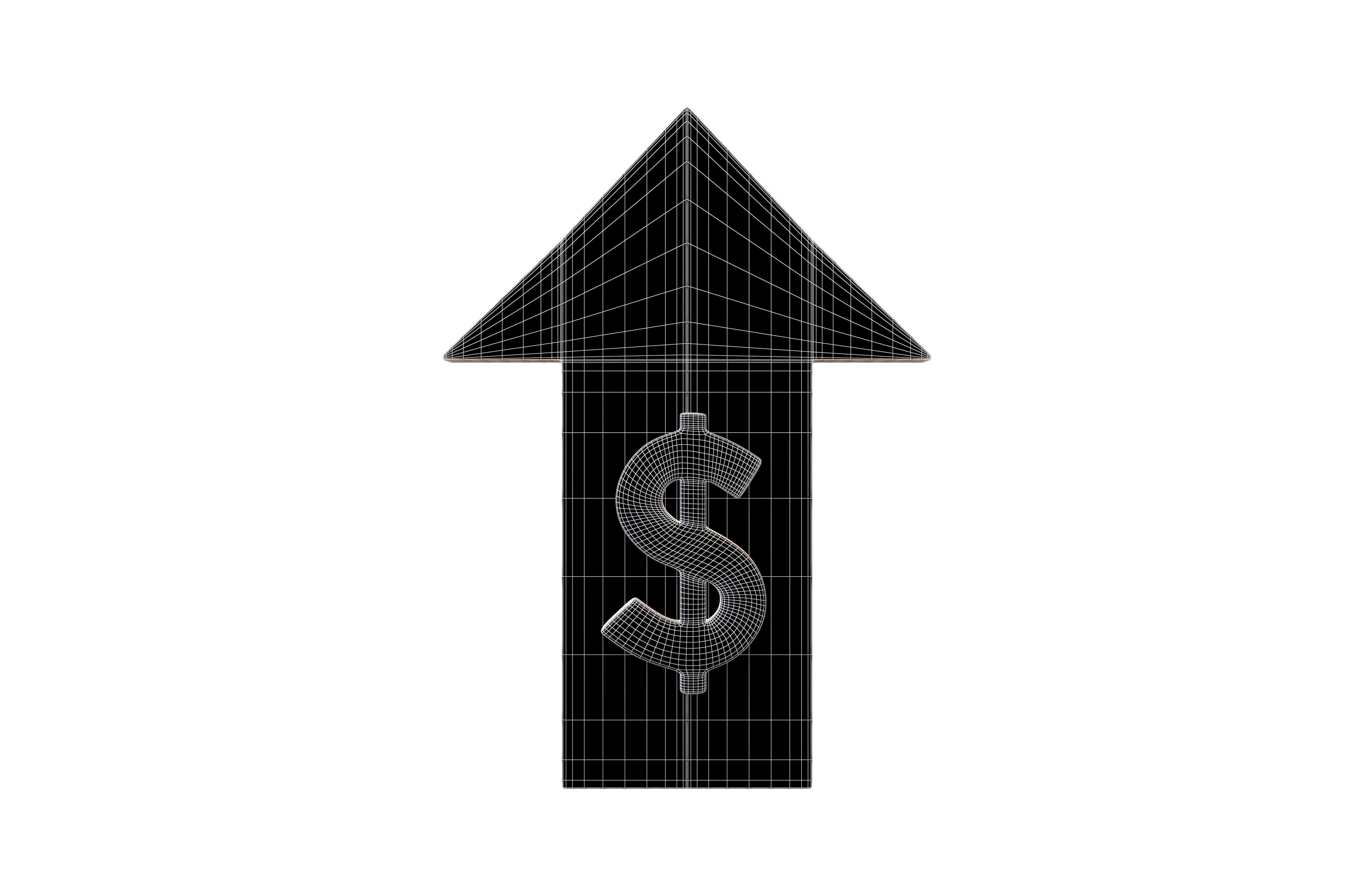 3D model Price Up Symbol V1 001 VR / AR / low-poly | CGTrader