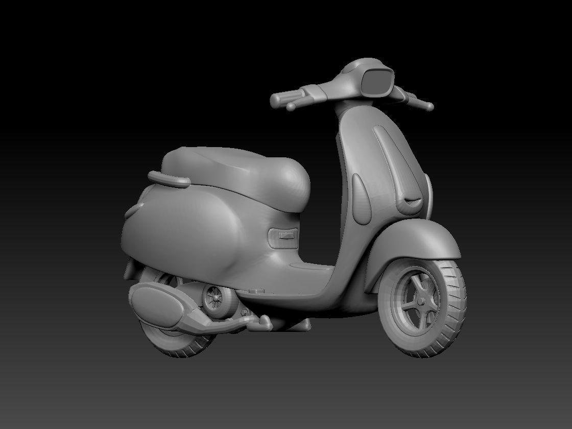vespa matic 3D model 3D printable | CGTrader
