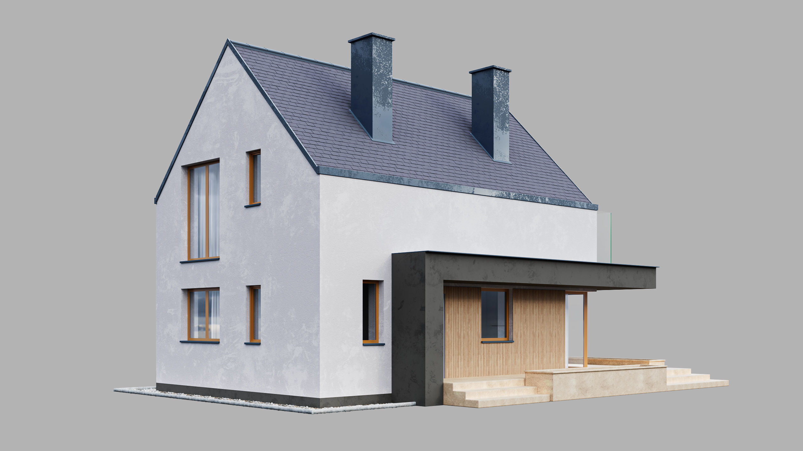 House 10 - residential building 3D model 3D model | CGTrader