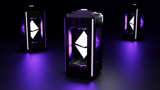 Ethereum Capsule Logo 3D model animated | CGTrader
