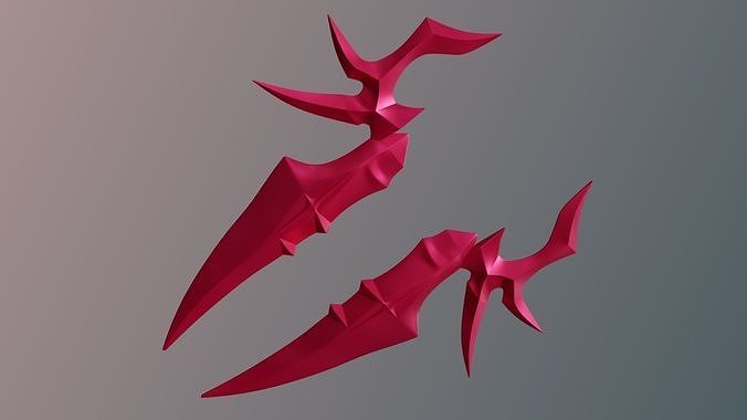 BRIAR blood dagger blade Wild Rift LEAGUE OF LEGENDS 3D model 3D ...