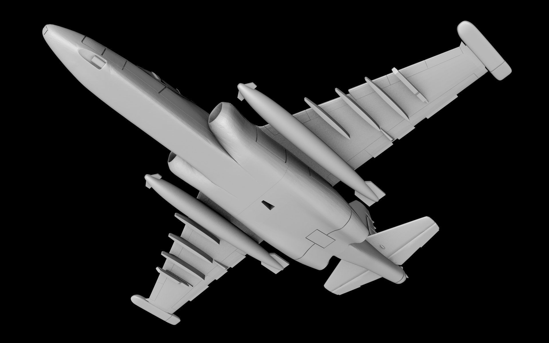 SU-25 FROG FOOT AIRCRAFT STL FILES Scale 1-72 3D model 3D printable ...