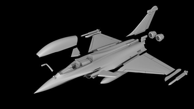 DASSAULT RAFALE SCALE 1-72 STL FILES OF 3D PRINT MODEL KIT 3D model 3D ...