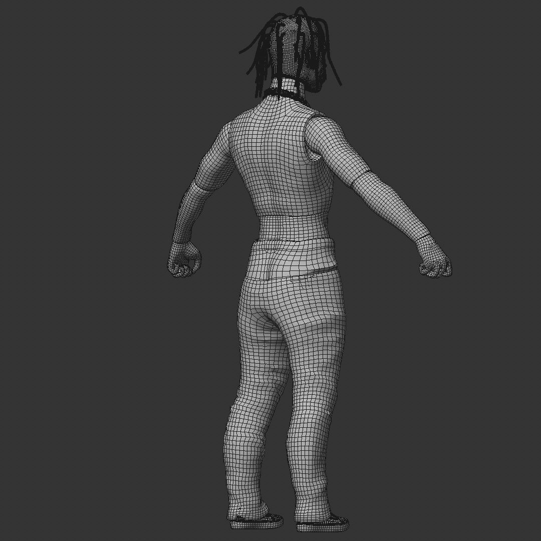 Travis Scott Toy Figure 3D model rigged | CGTrader