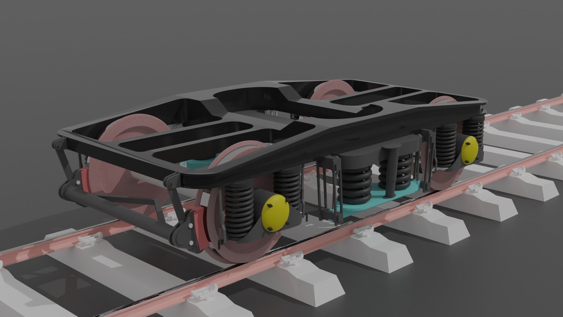 Indian railway ICF Bogie with realistic texure 3D model | CGTrader