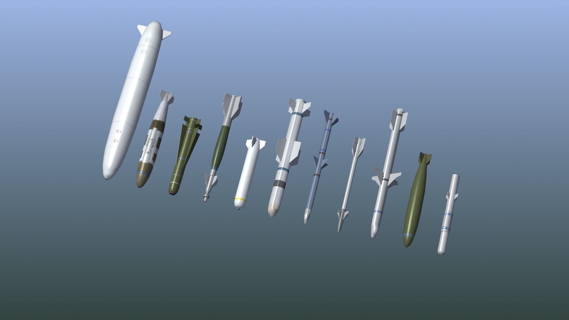 3D model NATO Aircraft Weapons VR / AR / low-poly | CGTrader