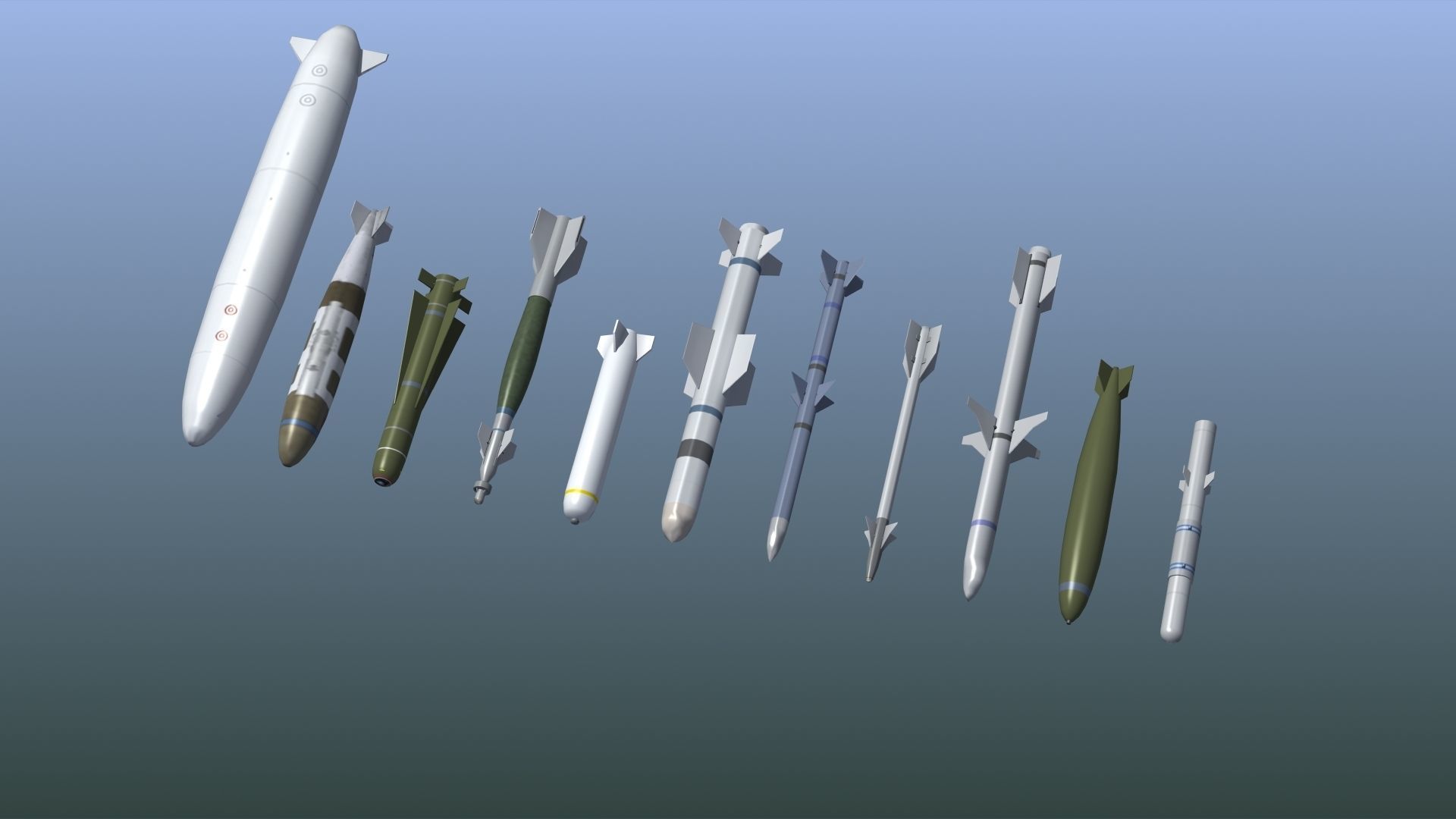 3D model NATO Aircraft Weapons VR / AR / low-poly | CGTrader