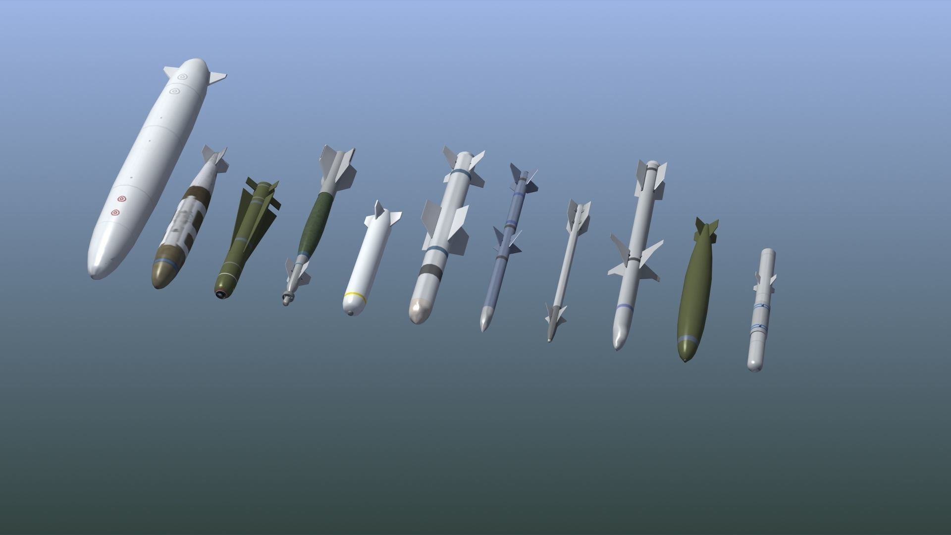 3D model NATO Aircraft Weapons VR / AR / low-poly | CGTrader