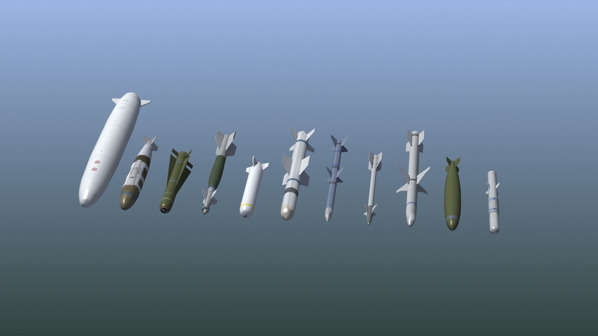 3D model NATO Aircraft Weapons VR / AR / low-poly | CGTrader