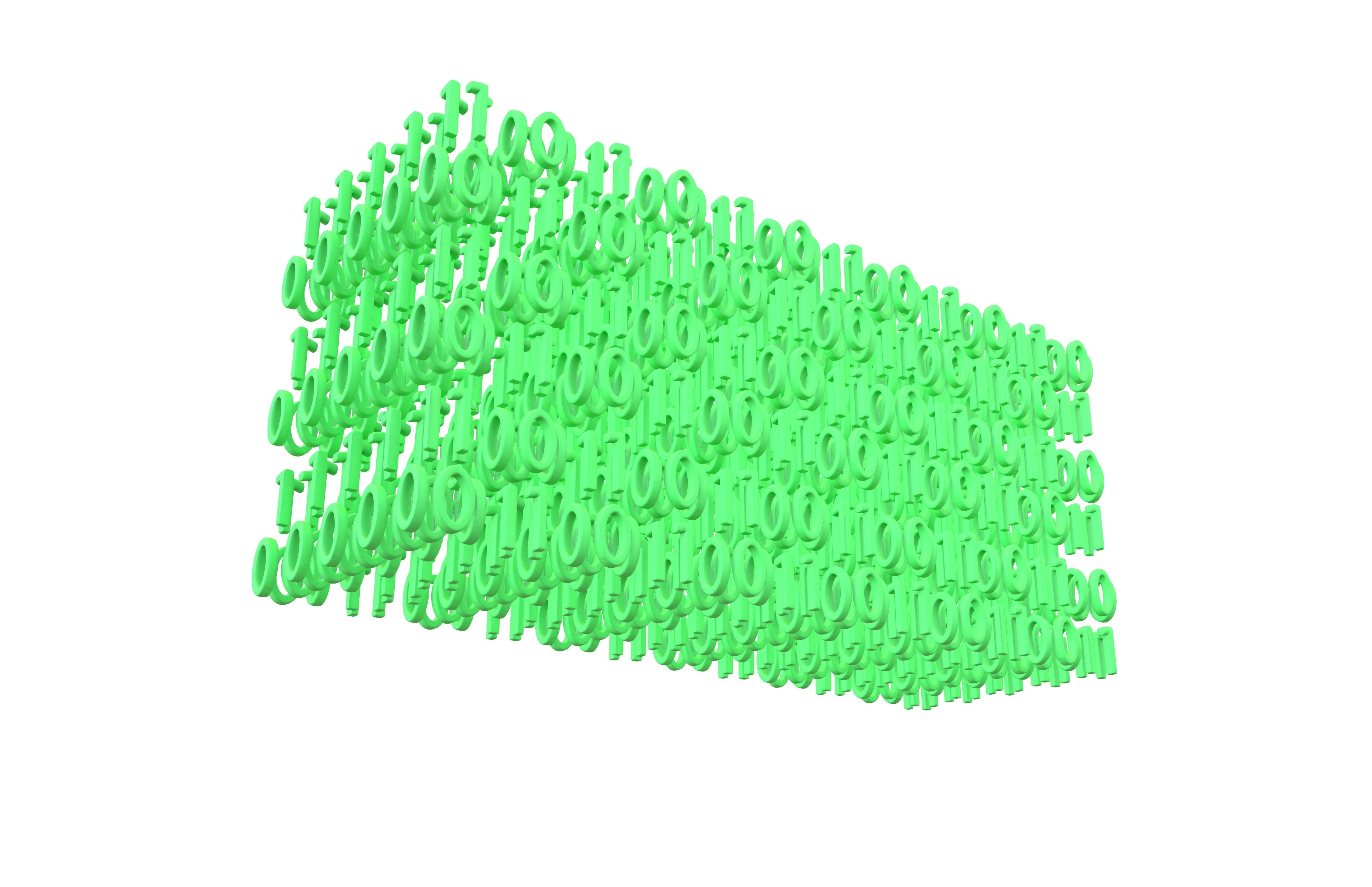 Binary 3D Style Background V1 001 3D model | CGTrader