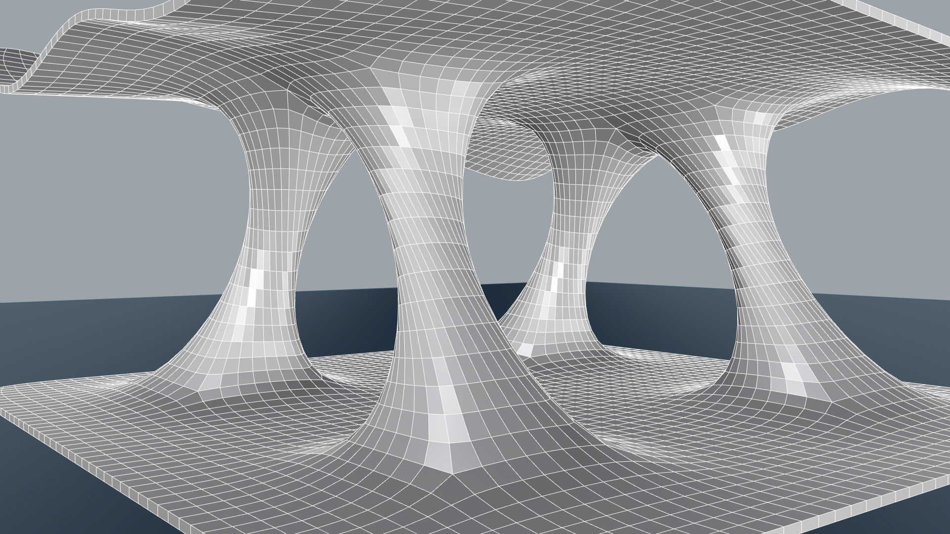 3D model Wavy Pavilion Smooth Columns VR / AR / low-poly | CGTrader