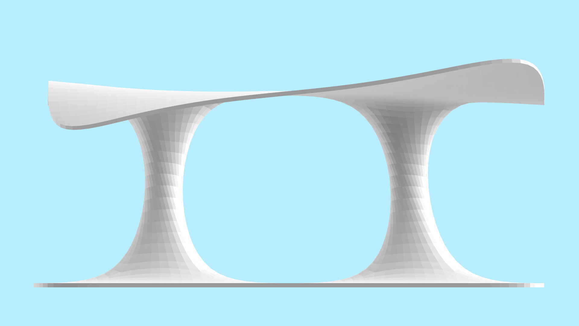 3D model Wavy Pavilion Smooth Columns VR / AR / low-poly | CGTrader