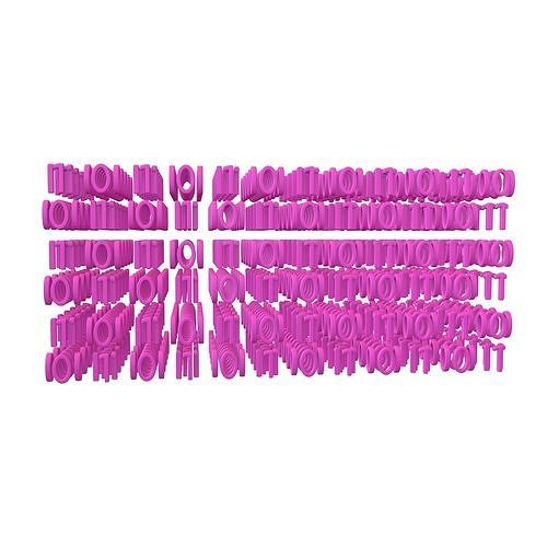 Binary 3D Style Background V1 003 3D model | CGTrader