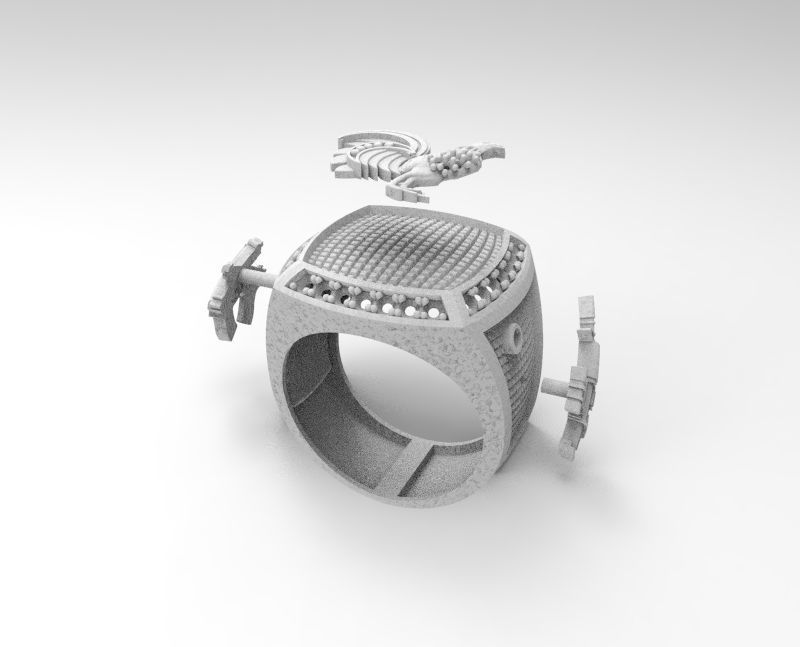 ANILLO GALLO 3D model 3D printable | CGTrader