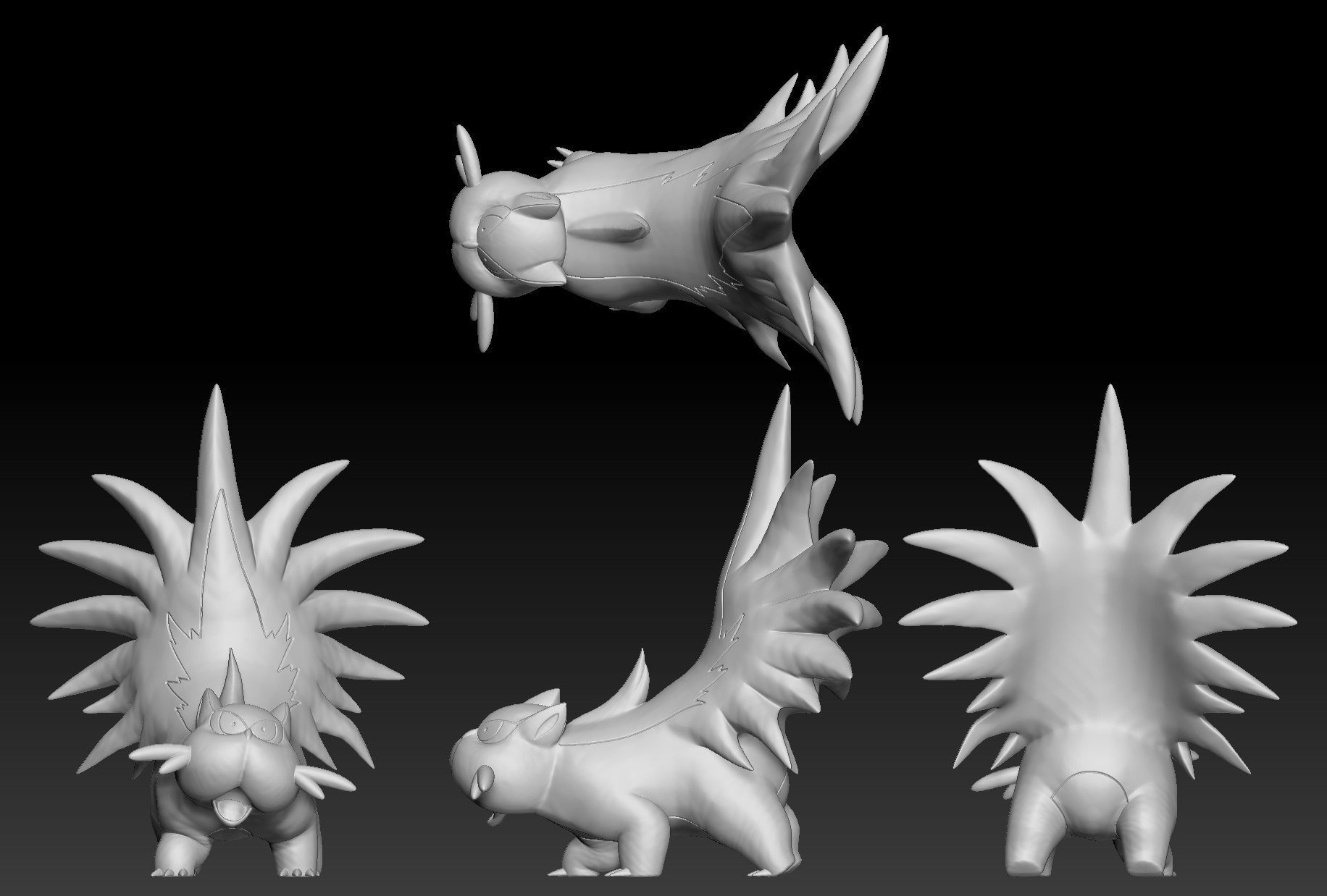 Pokemon Stunky Skuntank 3D model 3D printable | CGTrader