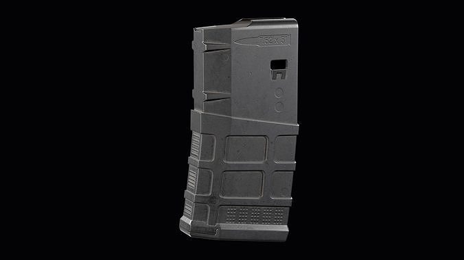 3D model Magazine AR 10 Magpul PMAG 20 LR SR Gen M3 308 win VR / AR ...