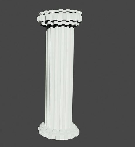 Column free VR / AR / low-poly 3D model rigged | CGTrader