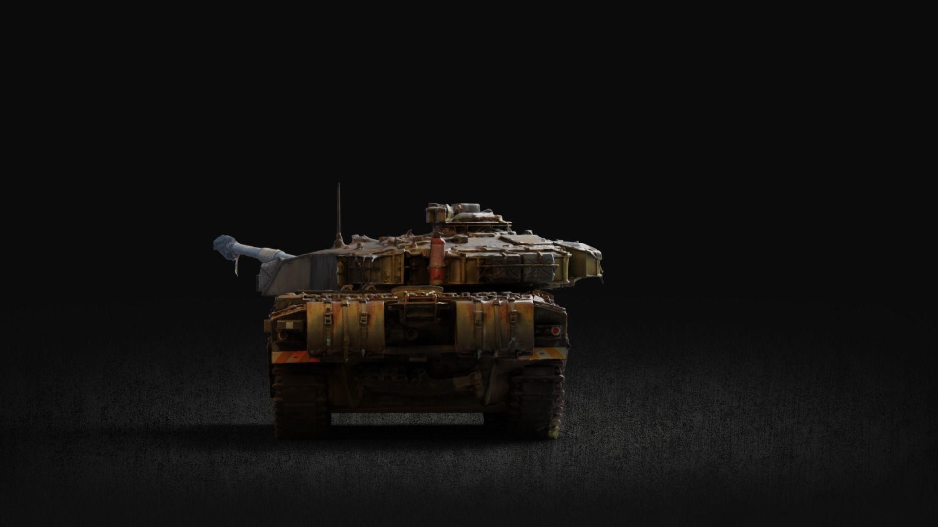 Post-Apocalyptic British Challenger 1 Tank 3D model | CGTrader