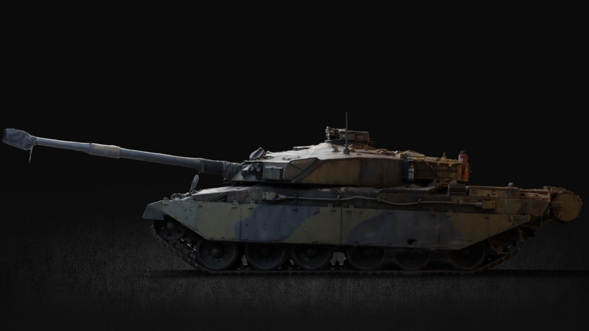 Post-Apocalyptic British Challenger 1 Tank 3D model | CGTrader