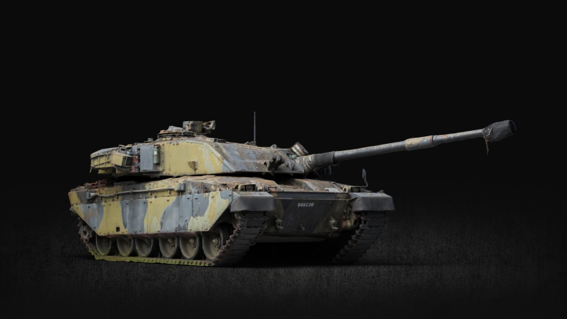 Post-Apocalyptic British Challenger 1 Tank 3D model | CGTrader