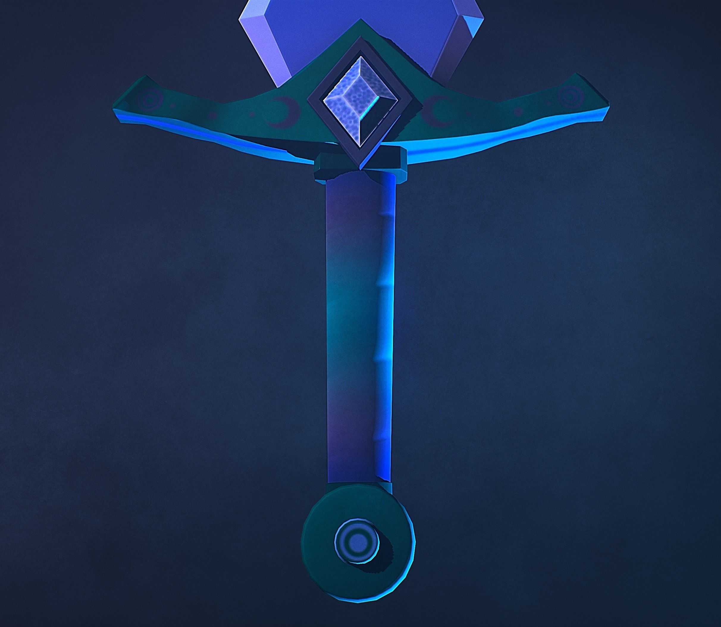 3D model moon great sword VR / AR / low-poly | CGTrader