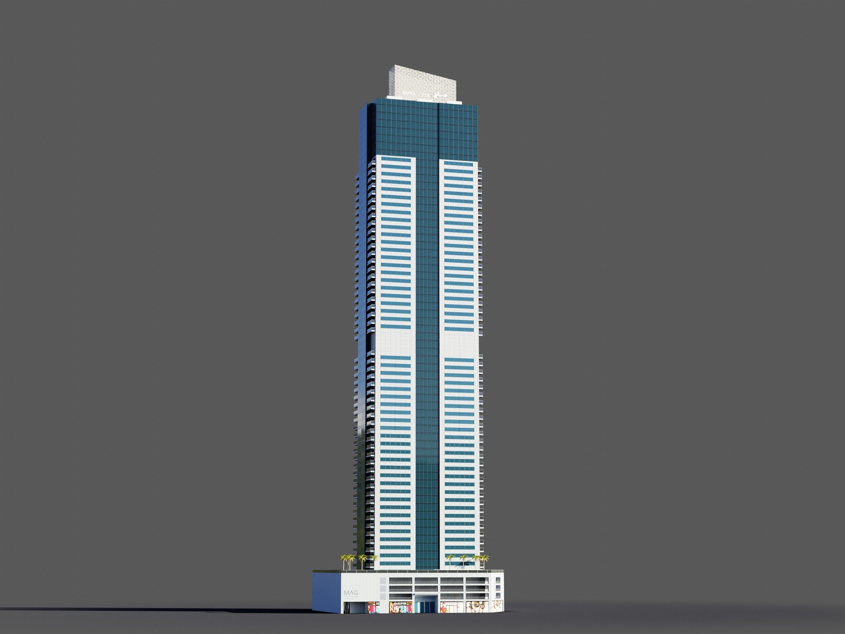 MAG 218 Tower - Dubai marina 3D model | CGTrader