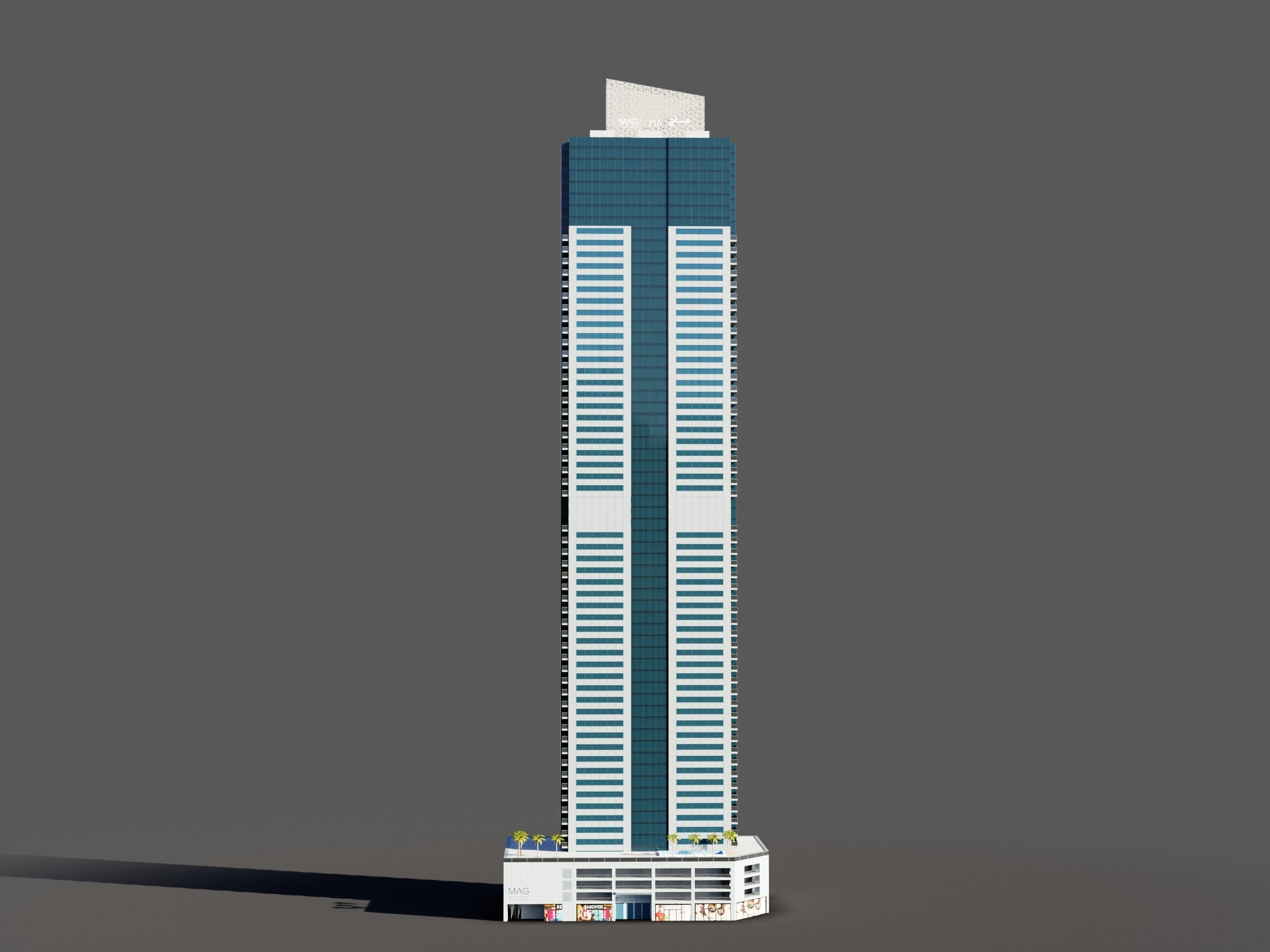 MAG 218 Tower - Dubai marina 3D model | CGTrader