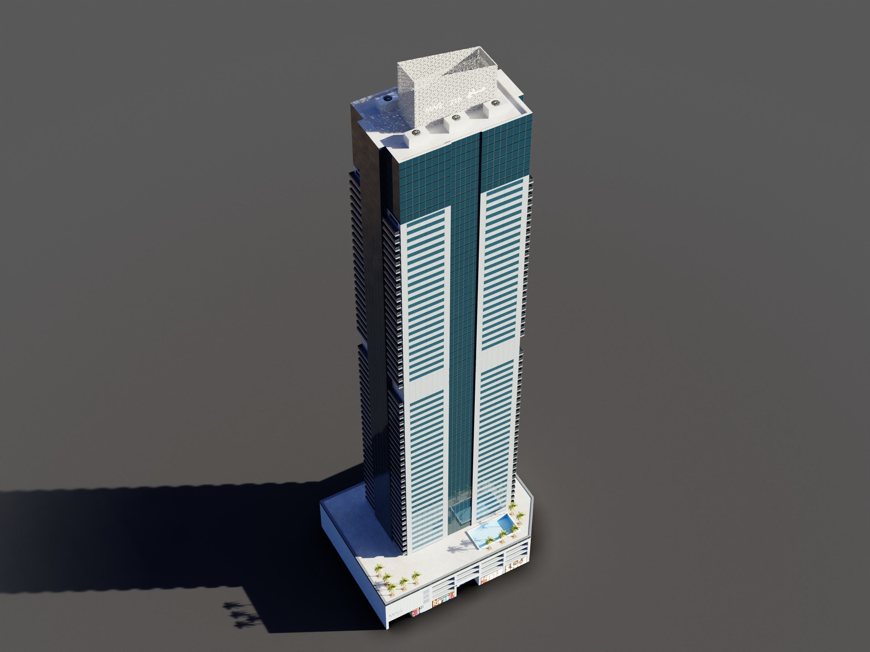 MAG 218 Tower - Dubai marina 3D model | CGTrader