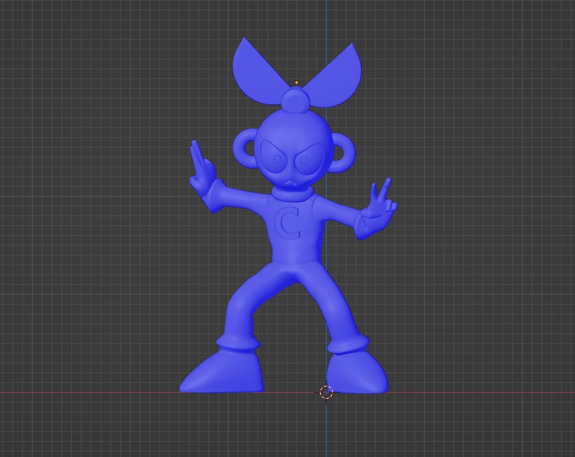 Cutman - Megaman EXE 3D model rigged | CGTrader
