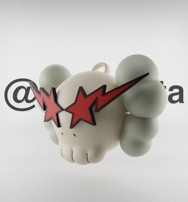 Kaws Keychain Bape Companion for Print 3D model 3D printable | CGTrader