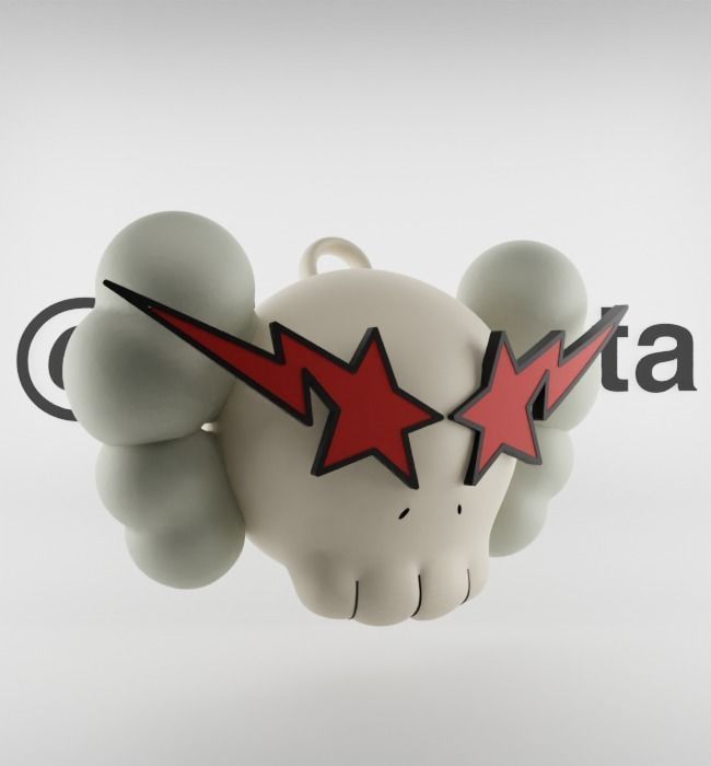 Kaws Keychain Bape Companion for Print 3D model 3D printable | CGTrader