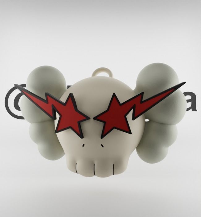 Kaws Keychain Bape Companion for Print 3D model 3D printable | CGTrader