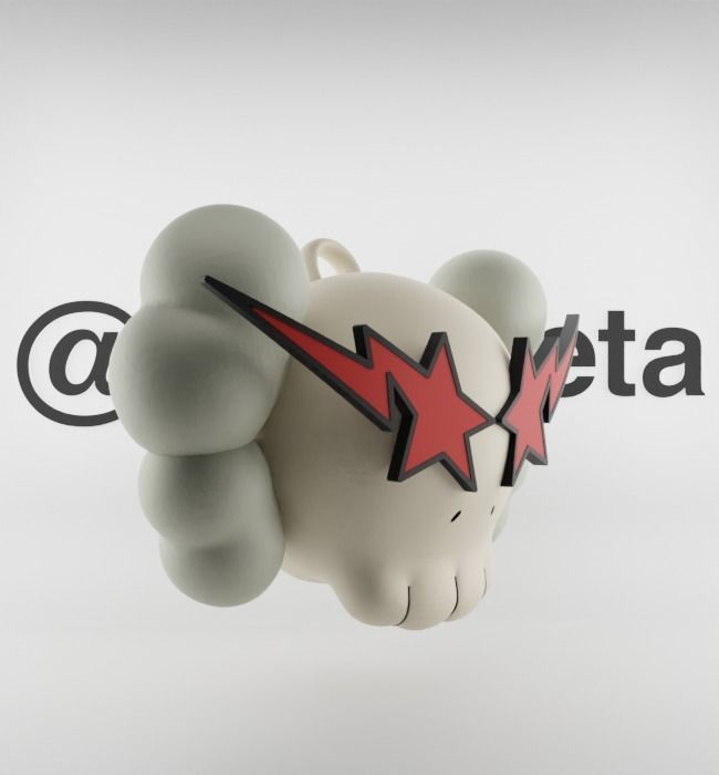 Kaws Keychain Bape Companion for Print 3D model 3D printable | CGTrader