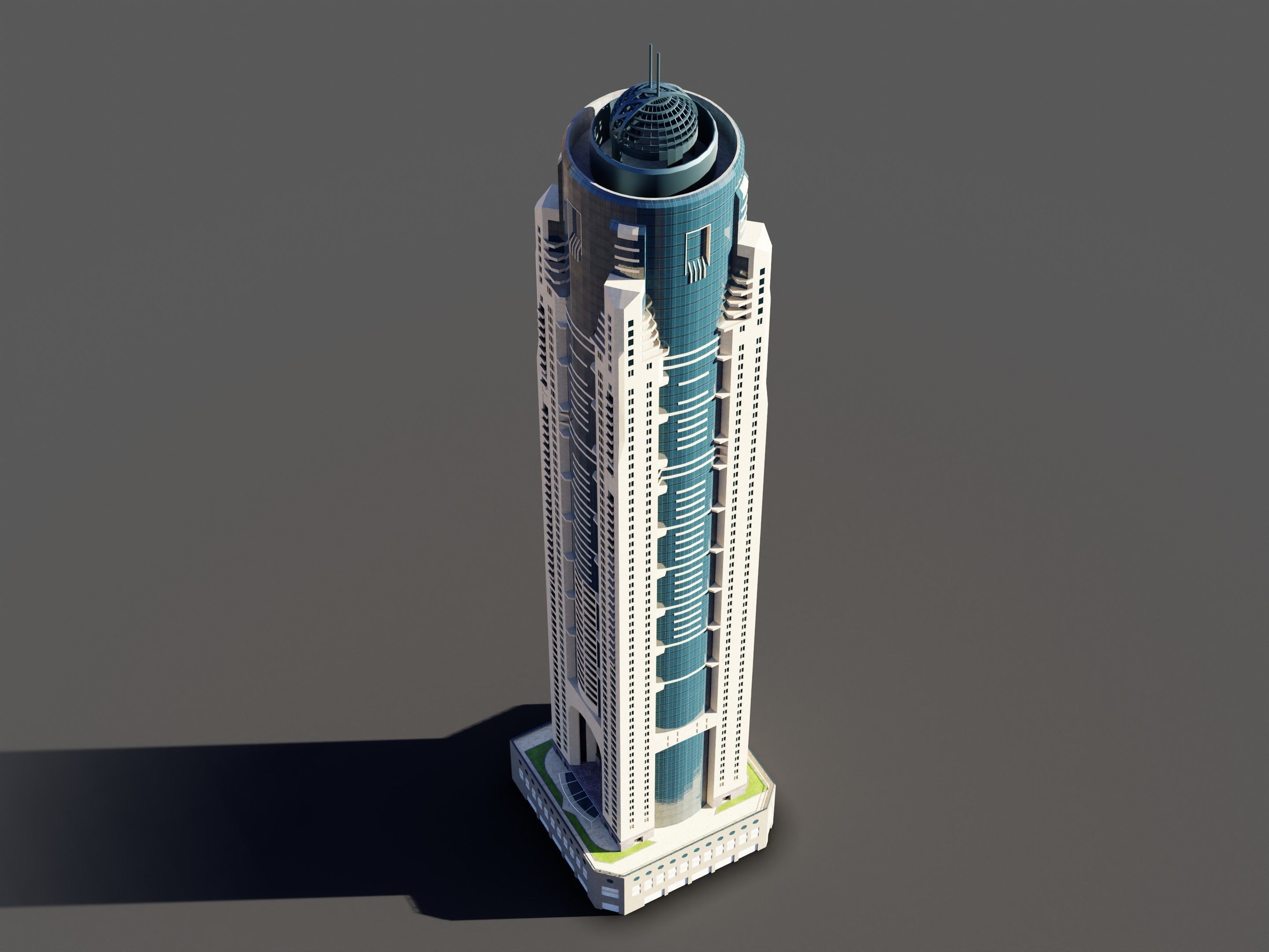 Marriott Harbour Hotel - Dubai marina 3D model | CGTrader