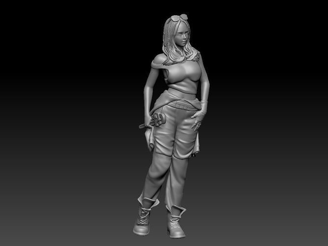 lady mechanic 3D model 3D printable | CGTrader