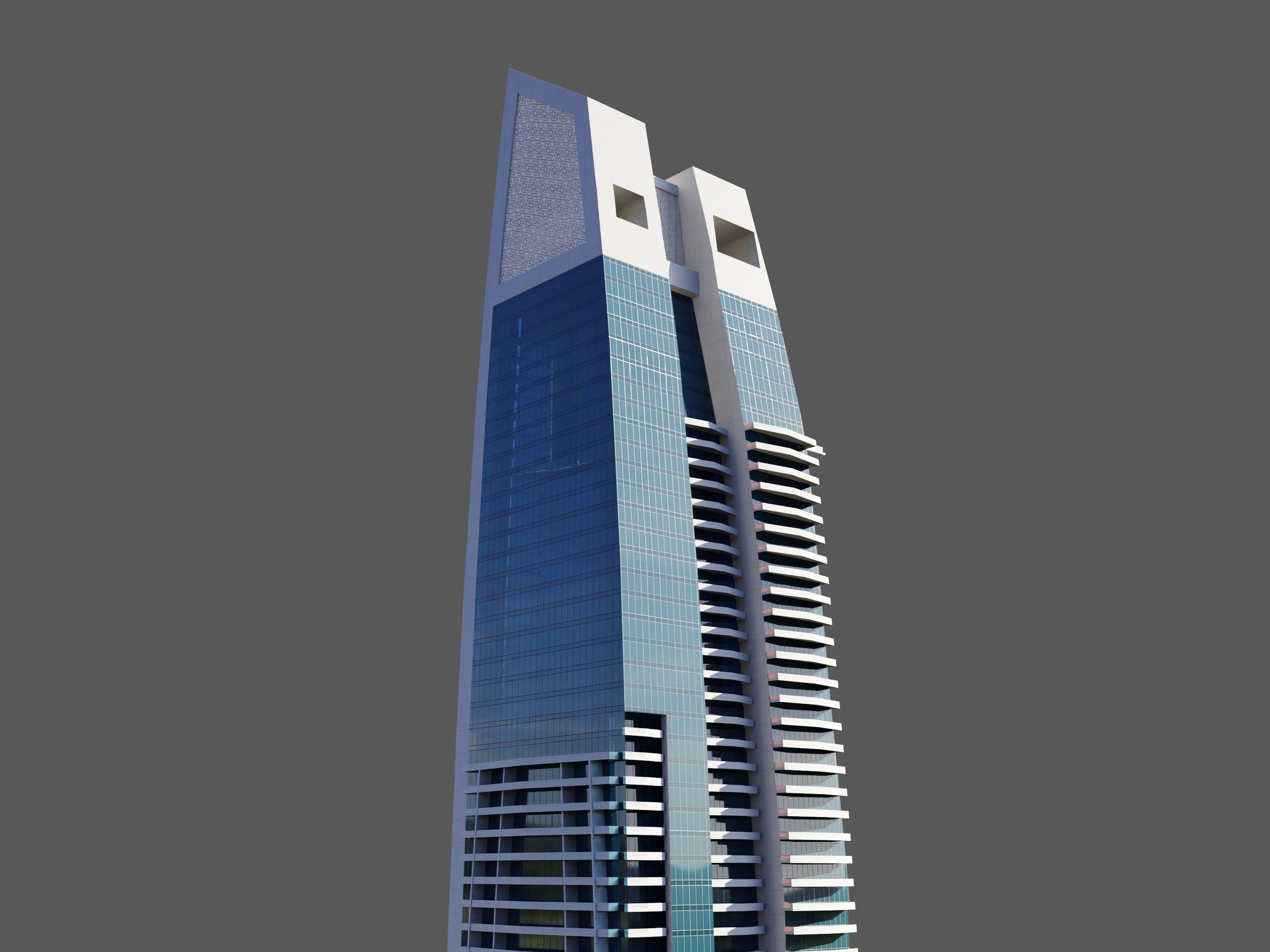 DAMAC Heights - Dubai marina 3D model | CGTrader