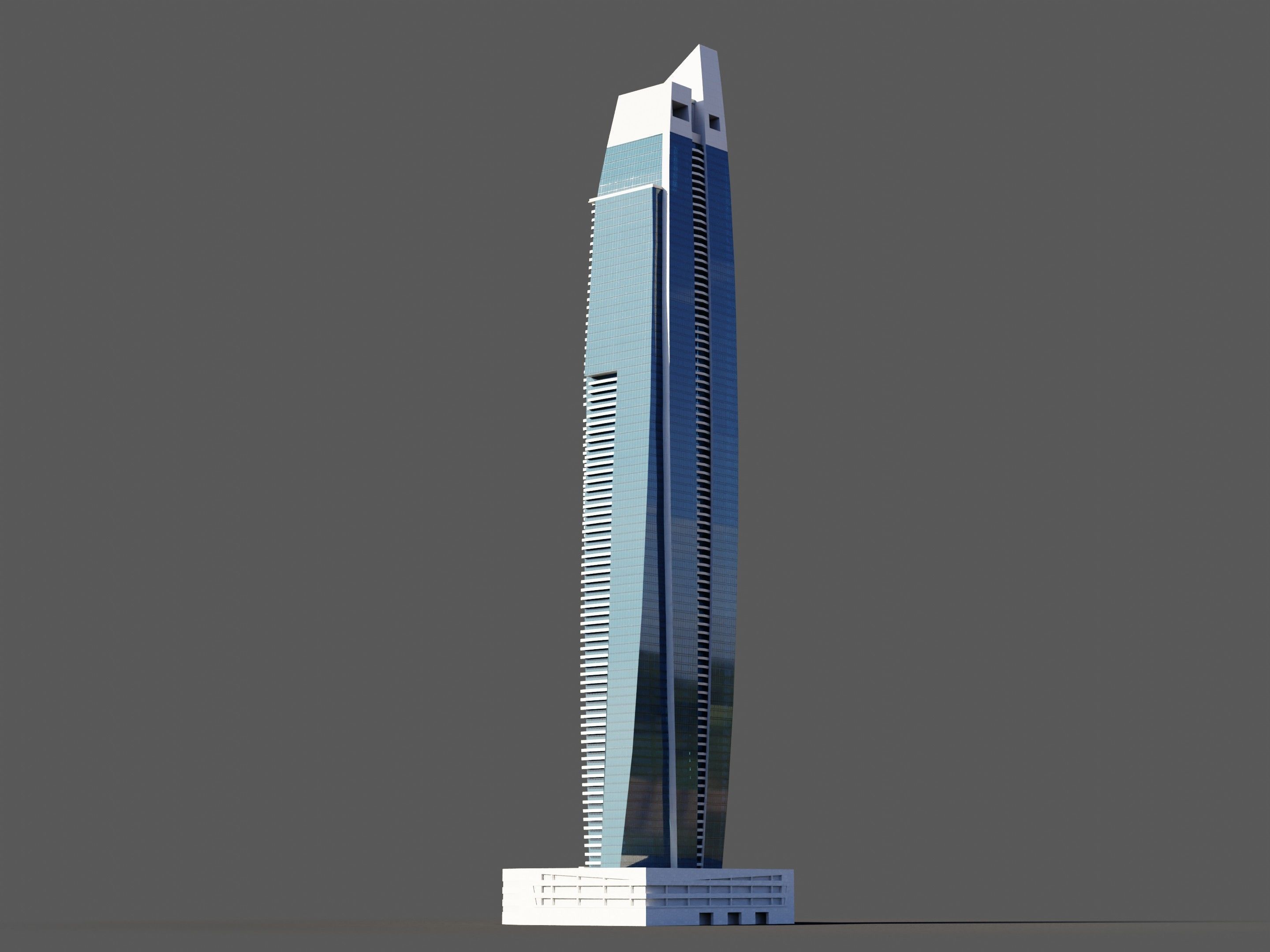 DAMAC Heights - Dubai marina 3D model | CGTrader