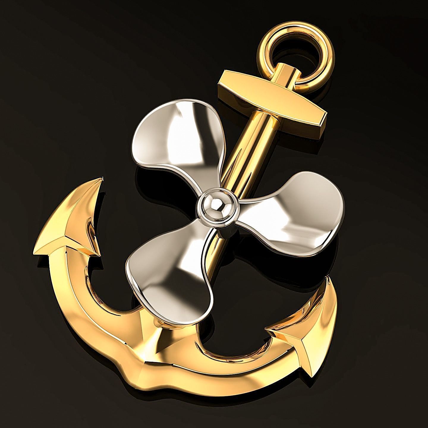 ANCHOR PENDANT - DIJE ANCLA 3D model 3D printable | CGTrader