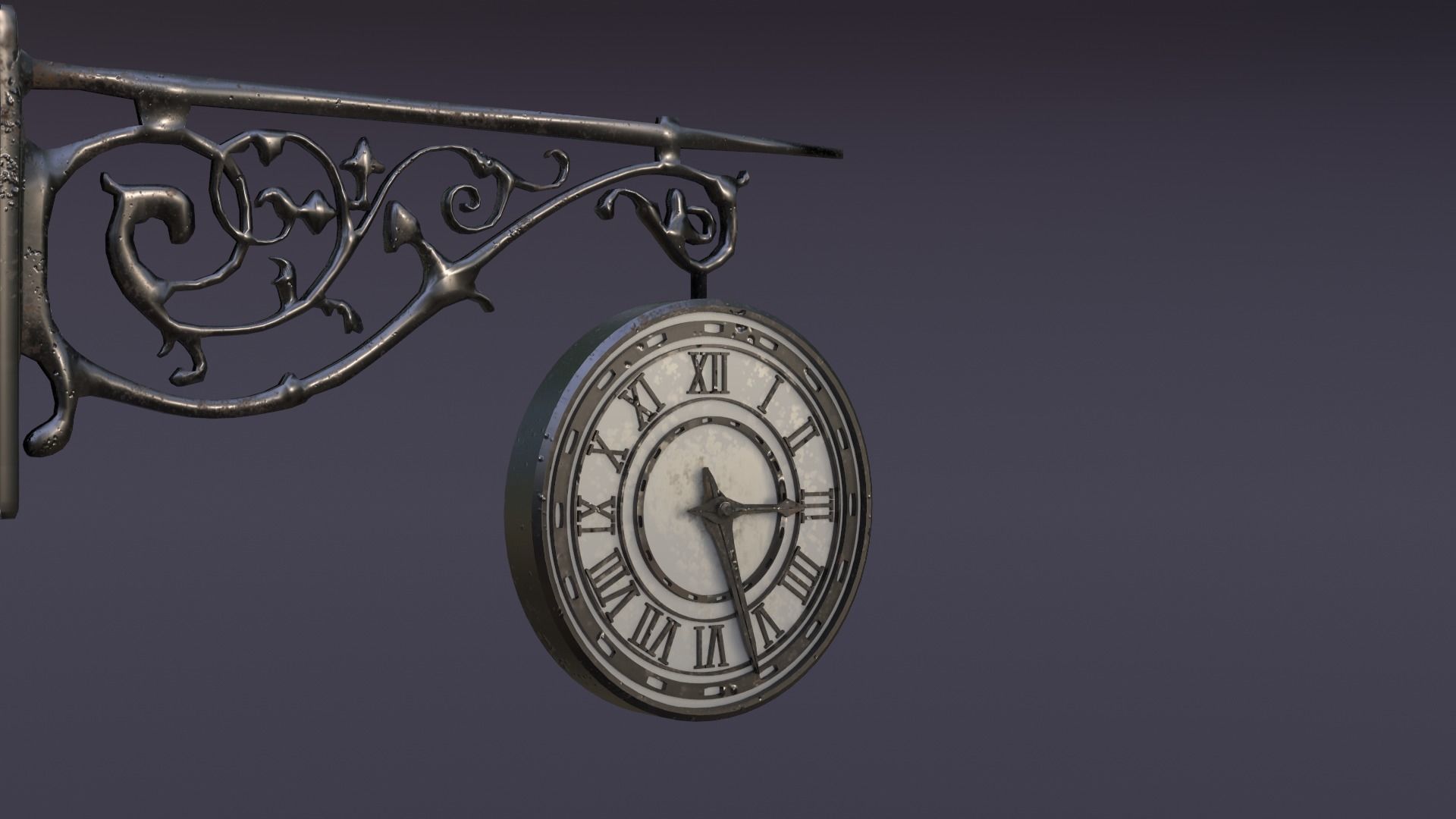 3D model Public Street Clocks VR / AR / low-poly | CGTrader