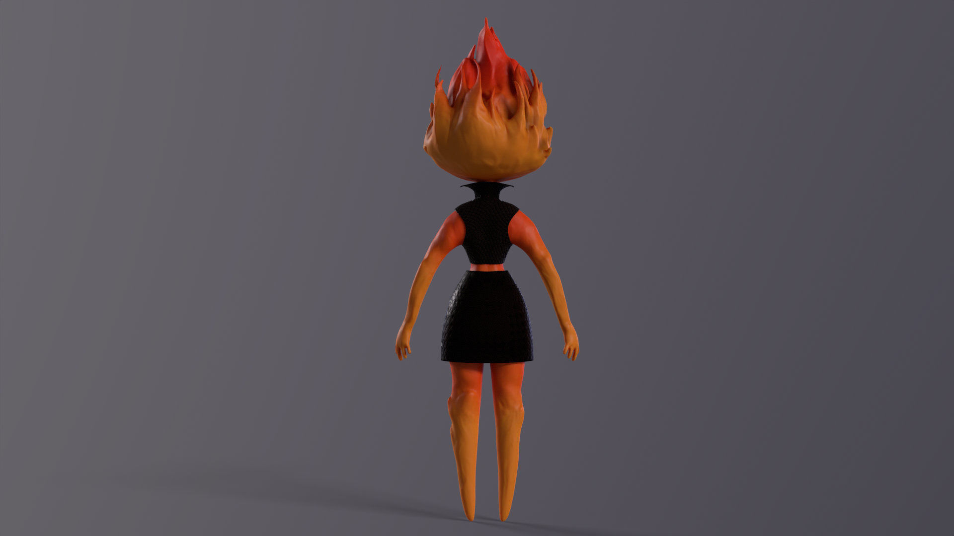 3D model Ember Lumen Pixar Elemental Animated PBR VR / AR / low-poly ...