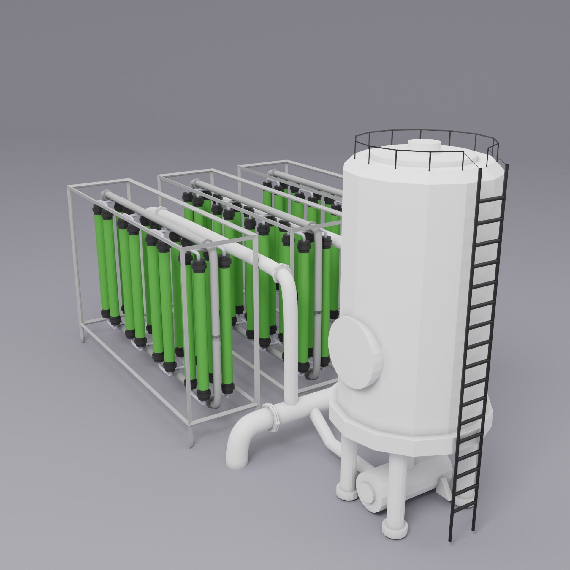 Bio Fuel Production Plant Assets 3D model | CGTrader