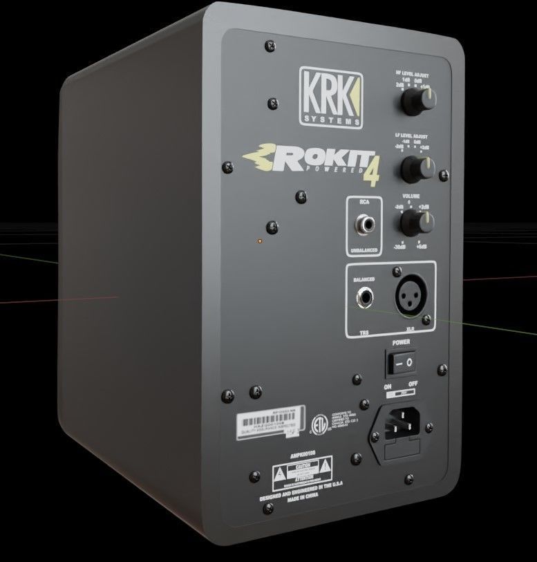 KRK Rokit 4 Studio Monitor Speaker 3D model | CGTrader