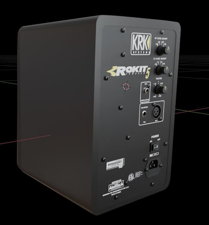 KRK Rokit5 Studio Monitor Speakers 3D model | CGTrader