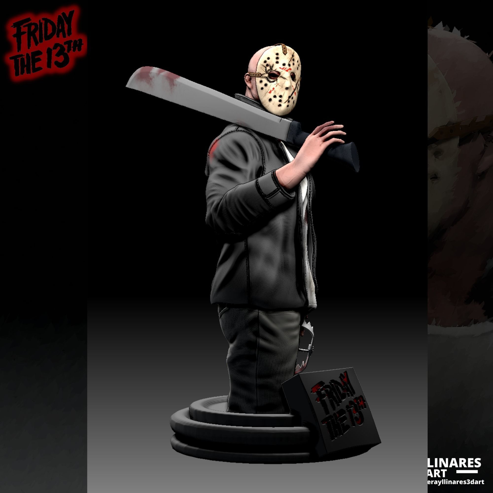 Jason Voorhees Bust - 3D Printable 3D model 3D printable | CGTrader