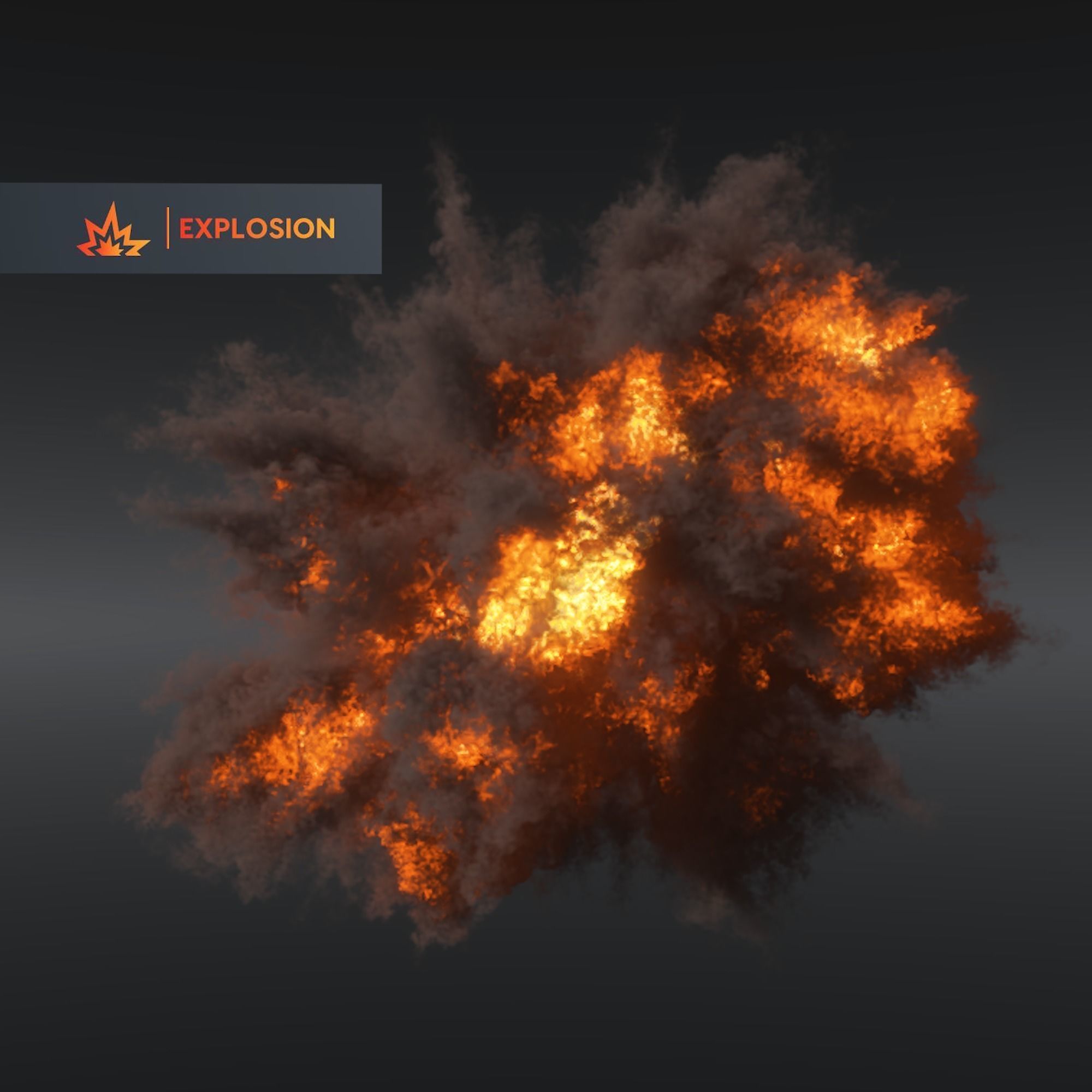 High Resolution Grenade Explosion 3D model animated | CGTrader